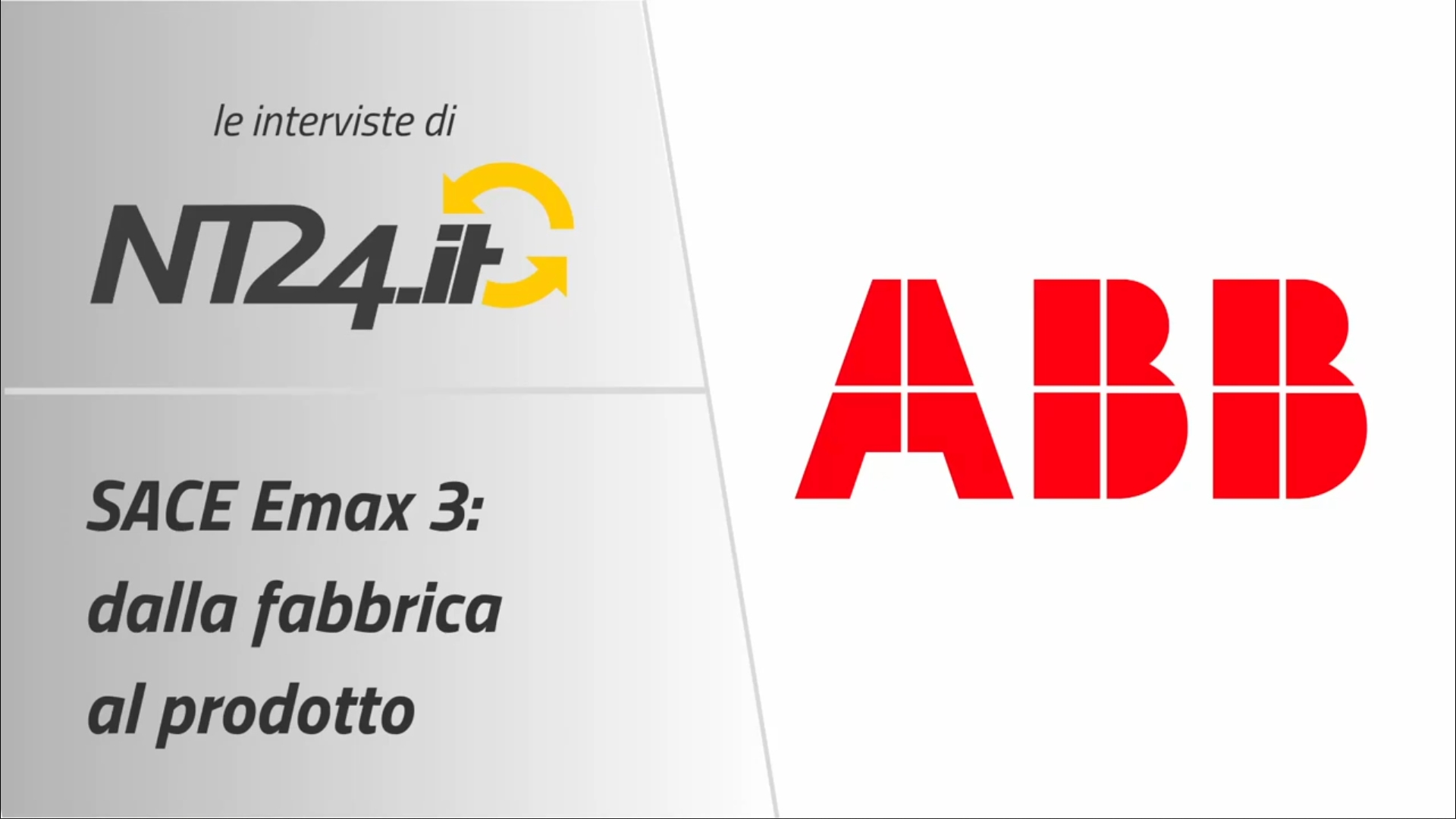 SACE Emax 3 ABB da Frosinone al mercato degli impianti complessi